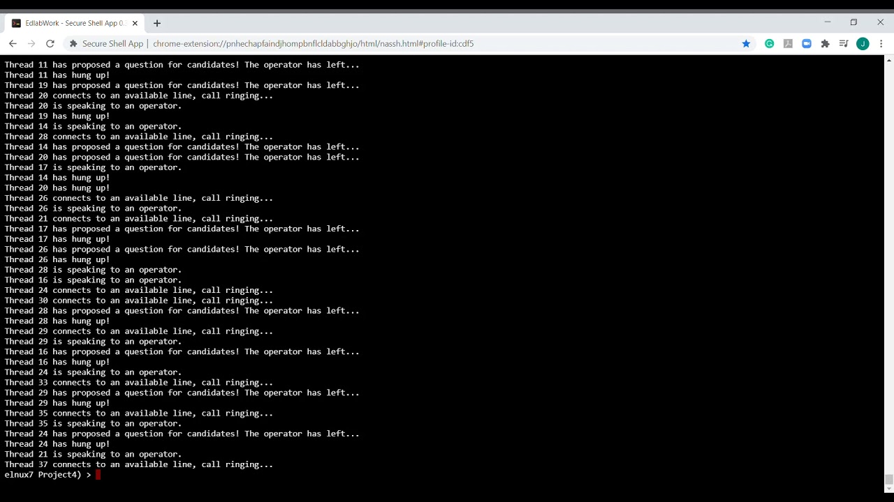 CS230 Project 4: Threads and Synchronization