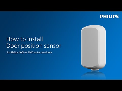 How to install the door position sensor for Philips 4000 & 5000 series deadbolts