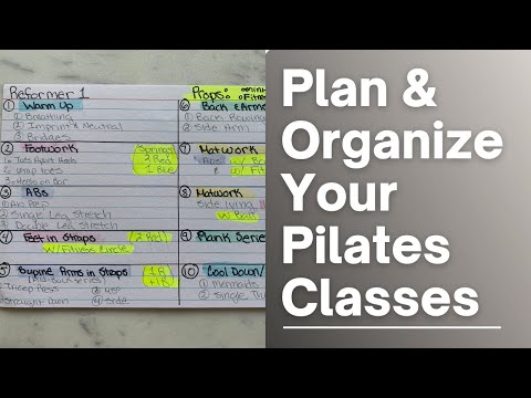 How to Plan and Organize Your Pilates Classes