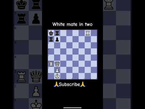 White mate in two #chess #chess-games #challenge #games #matein2moves #mateintwo #aimchess