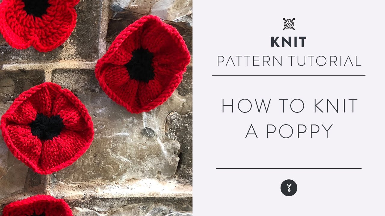 Easy Knit Poppy Pattern with Marly Bird | Beginner Tutorial