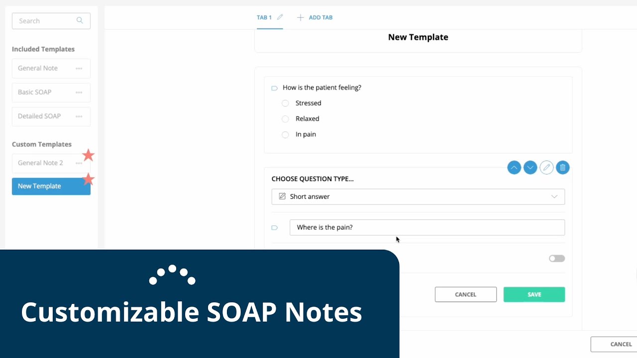 Customizable SOAP Note Templates