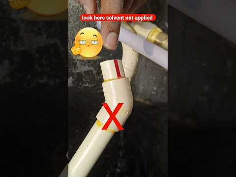 CPVC pipe leakage #plumbing #cpvc #plumber #shorts #youtubeshorts