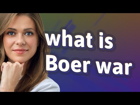 Boer war | meaning of Boer war