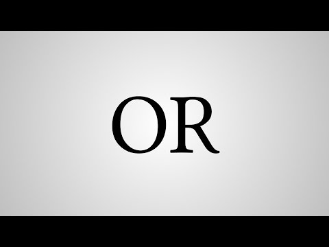 What Does "OR" Stand For?