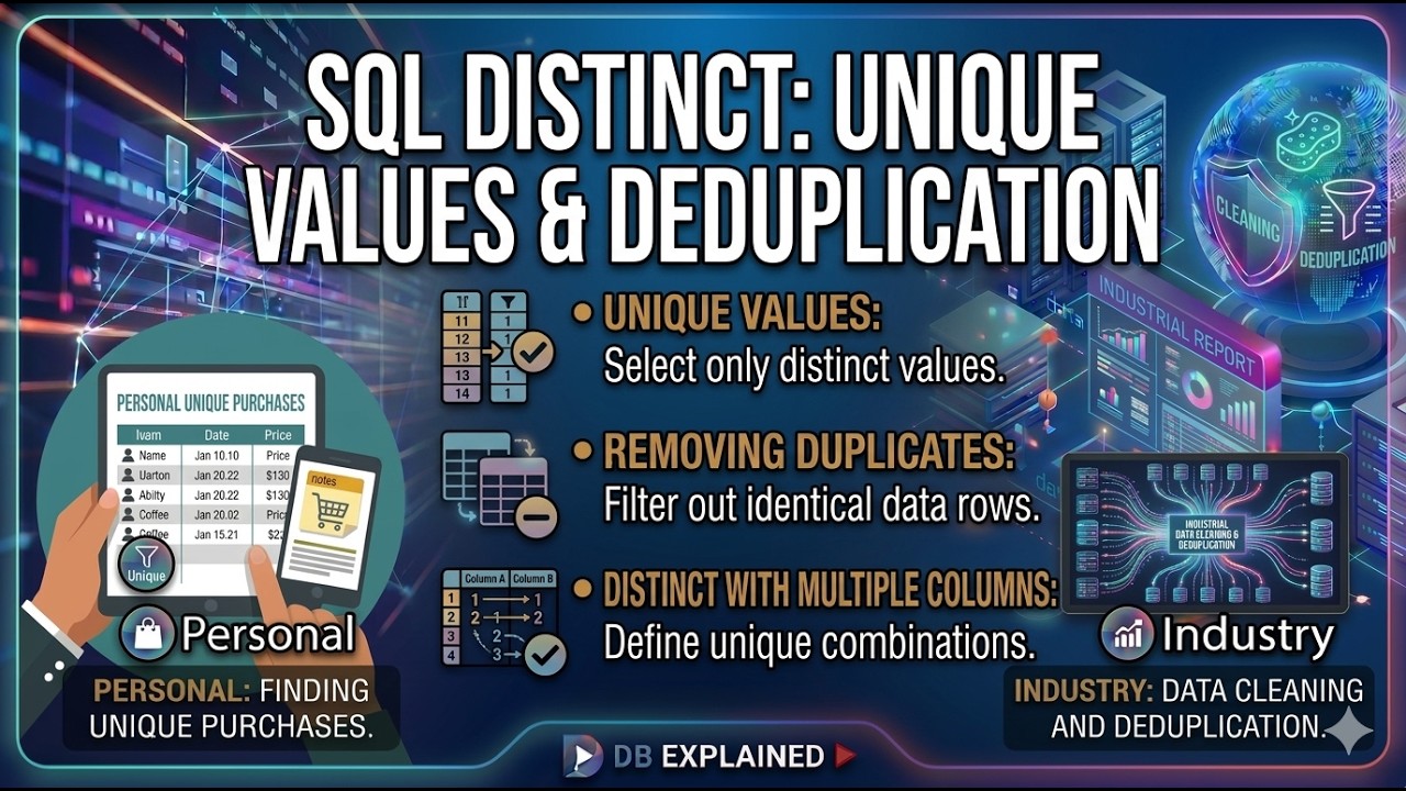 SQL DISTINCT Explained | Remove Duplicate Data in SQL | SQL Tutorial for Beginners