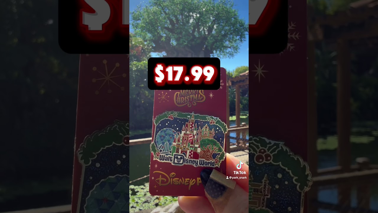 🗣️ NEW Disney World Christmas pin featuring all 4 park icons! #disneyworld #christmas #disney #pins
