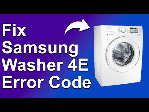 How To Fix The Samsung Washer 4E Error Code - Meaning, Causes, & Solutions (Easy Troubleshoot)