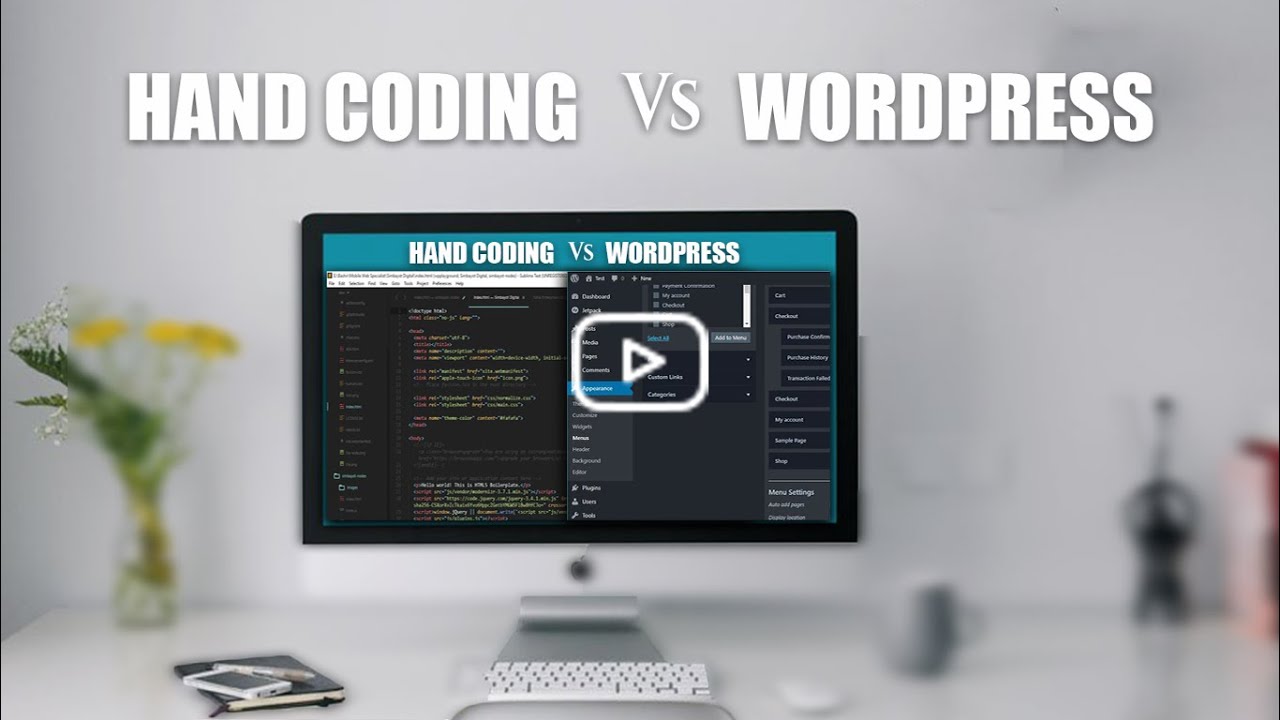 Hand coding vs Wordpress website development