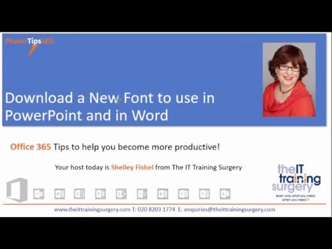 Download fonts to use in Word and PowerPoint