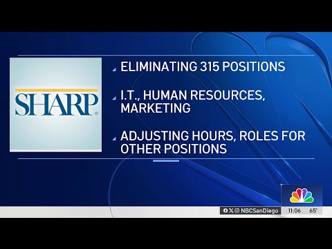 More than 300 employees cut in Sharp HealthCare layoffs | NBC 7 San Diego