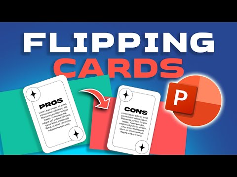 How to animate a FLIPPING CARD with POWERPOINT π