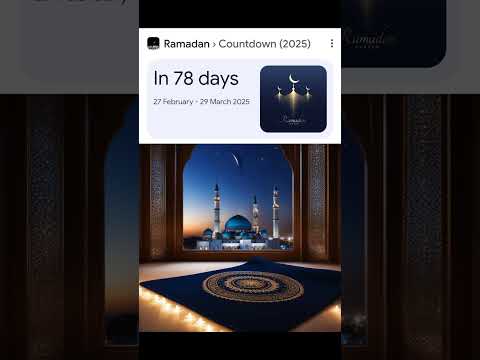 RAMADAN 2025 COUNTDOWN 78 DAYS ARE LEFT #DHIKRALLAH #BESTZIKR #RAMADAN2025 #ramadanexperience