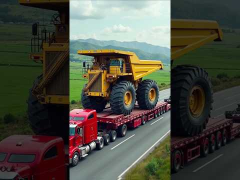 What Happens When a MASSIVE Mining Truck Hits the Highway? #shorts