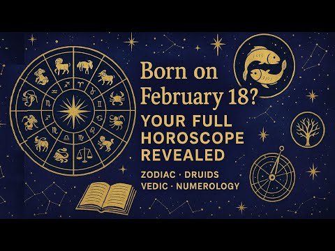 Born on February 18? Discover Your Complete Zodiac Destiny – Classic, Vedic, Druid & More!