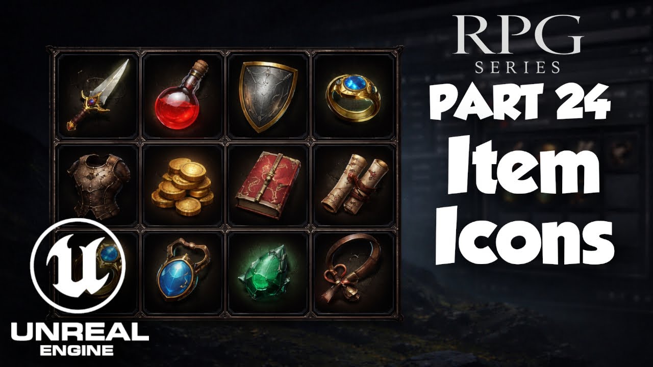 RPG Series Part 24 | Creating Item Icons | Inventory Part 4 | Unreal Engine 5 Tutorial