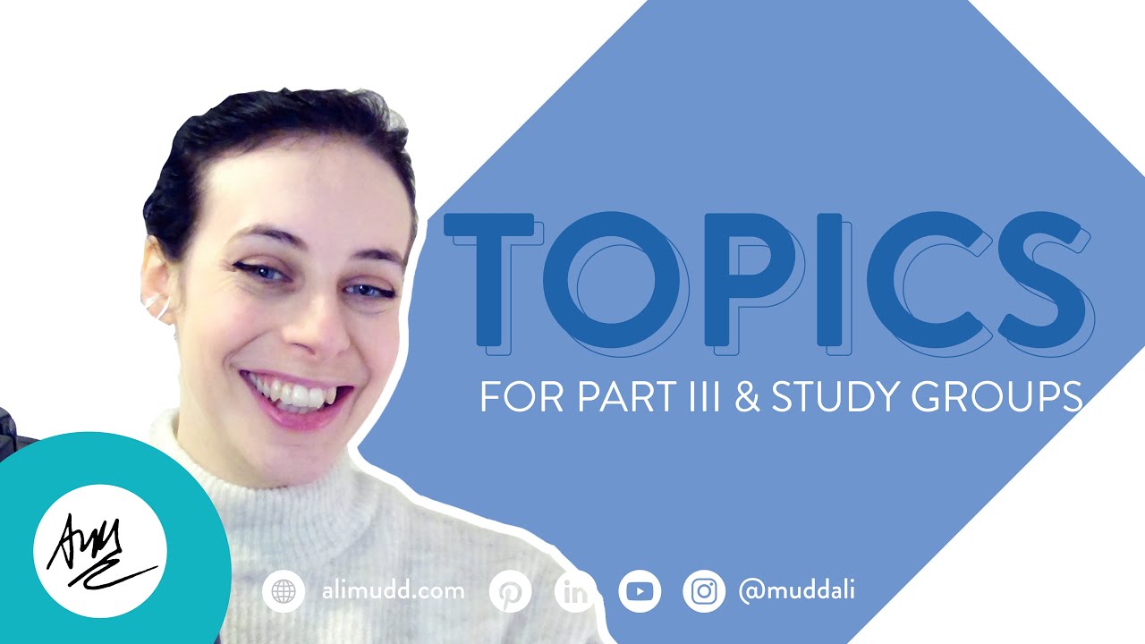 Topics for Part 3 study