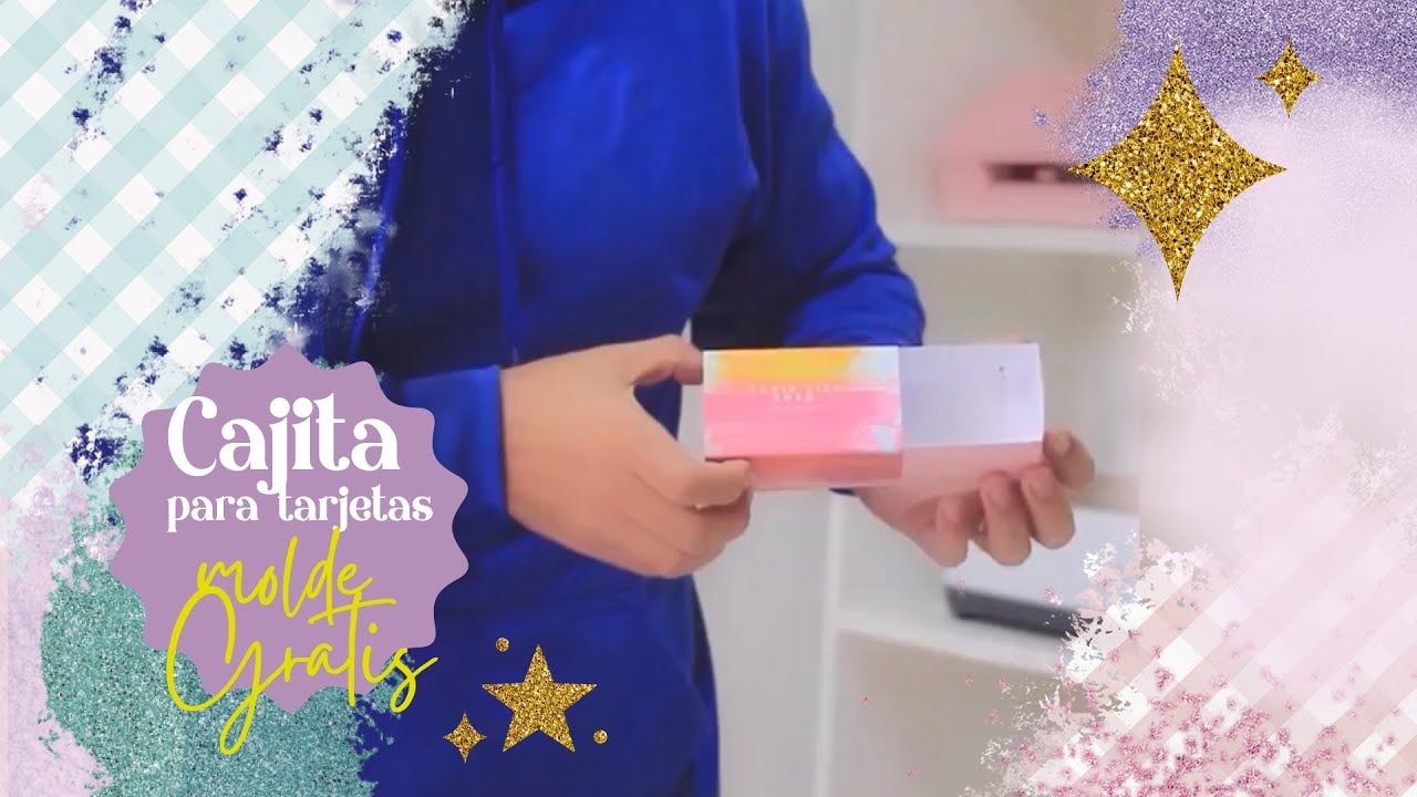 TUTORIAL CAJITA PARA TARJETAS | MOLDE GRATIS