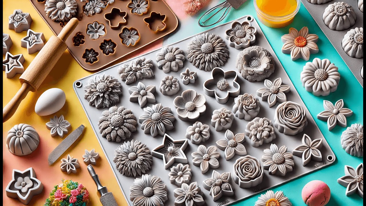 🎂 GELIFATLE Flower Fondant Cake Molds | Best Small Flower Molds Silicone 🎂