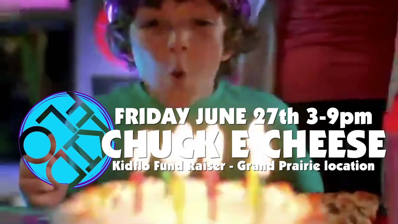 Kidflo Chuck E Cheese Fundraiser!
