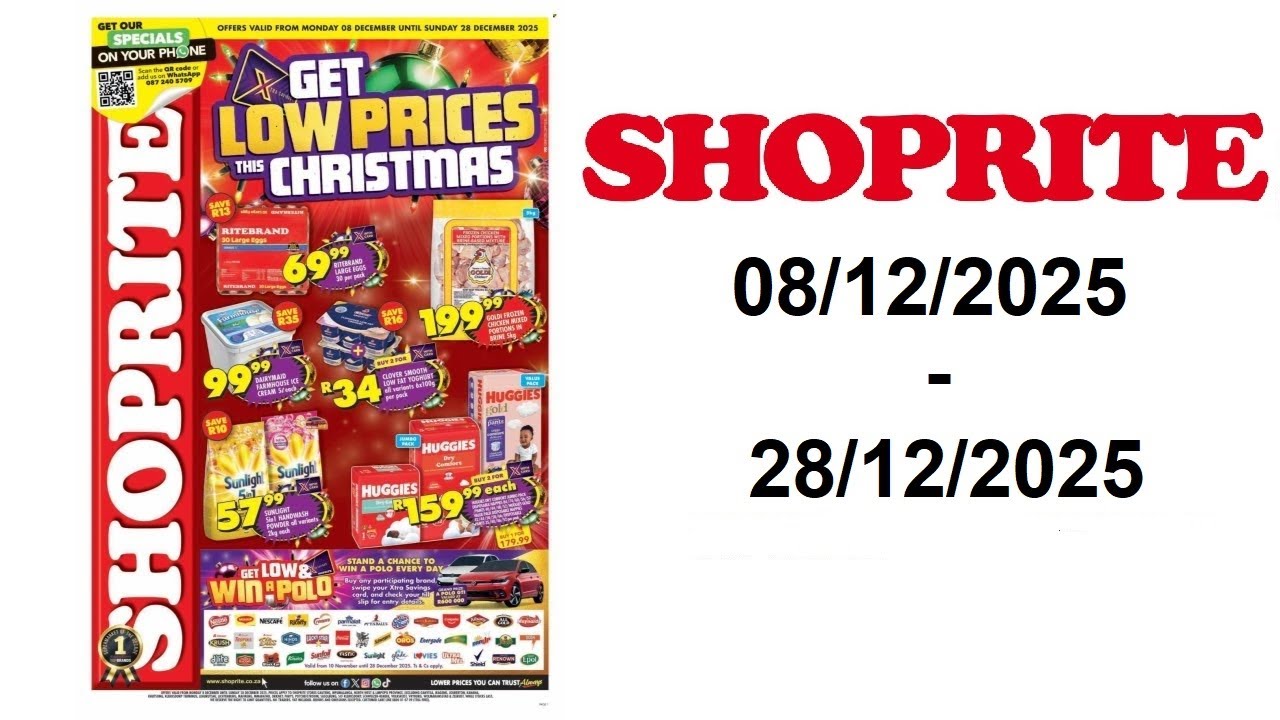 Shoprite specials - Christmas Savings Gauteng - 08/12/2025 - 28/12/2025