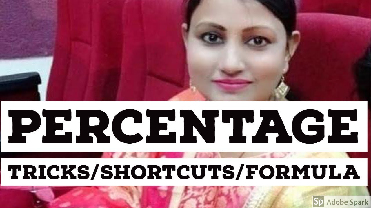 Percentage Tricks/Shortcuts/Formula | Percentage Problems Tricks and Shortcuts -Part 1