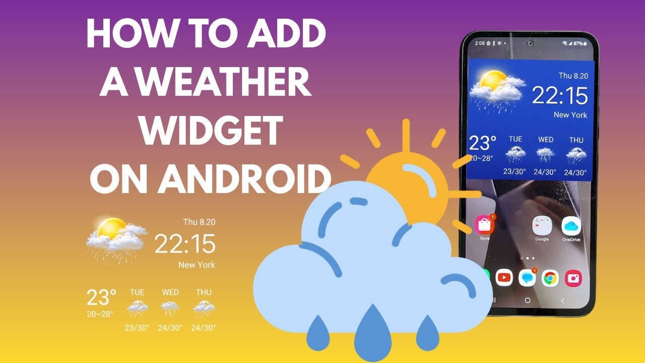 How to Add and Customize Weather Widget on Android phone