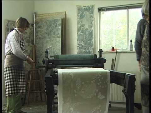 Collagraph: Mama's Day (and the wonder of linocut wallpaper by designer ...