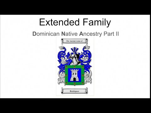 Extended Family Tree / Dominican Native Ancestry part 2