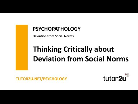 Psychopathology - Thinking Critically about Deviation from Social Norms | AQA A Level Psychology
