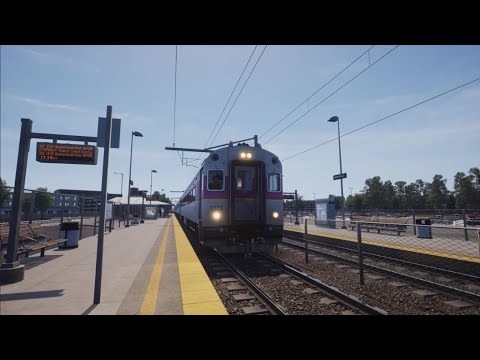 Train Sim World 3 PS5 Boston Sprinter Operating MBTA Commuter Rail Train 916 to Boston