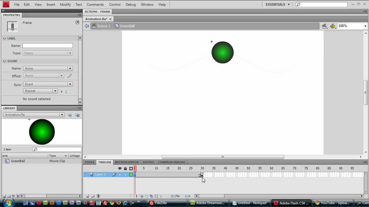 DevNote Tutorial:  Intro to Animating in Flash CS4