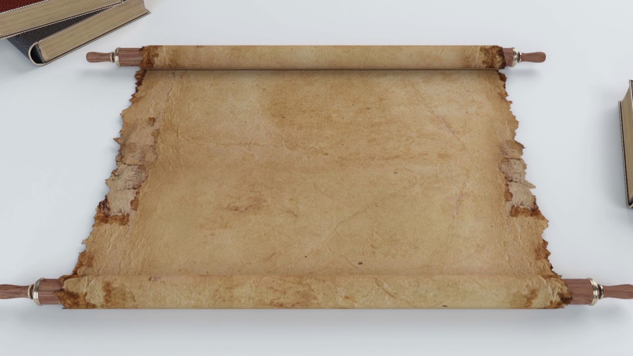 Copyright free no text intro - Scroll Old paper