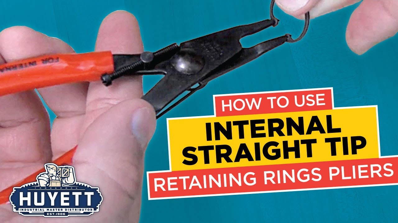 Using Internal Straight Tip Retaining Ring Pliers