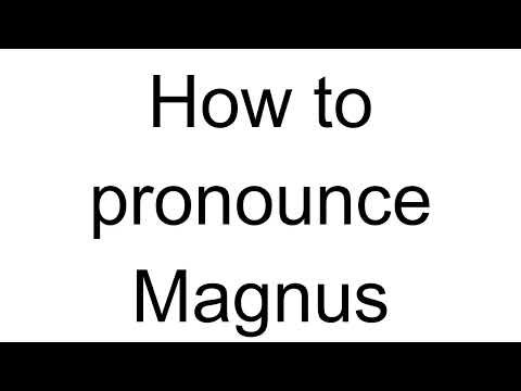 How to Pronounce Magnus (Swedish)