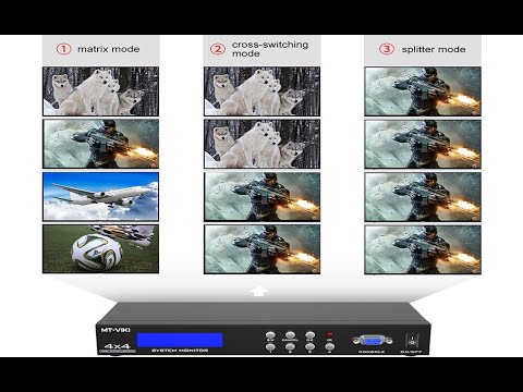 How to install HDMI Matrix and how to switch the screen? || MT-VIKI -Matrix 4x4, 8x8, 16x16