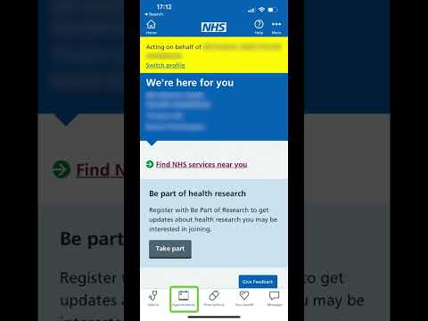 How to switch profiles in the NHS App