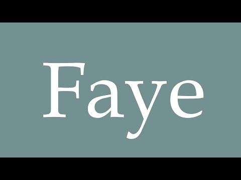 How to Pronounce ''Faye'' Correctly in French
