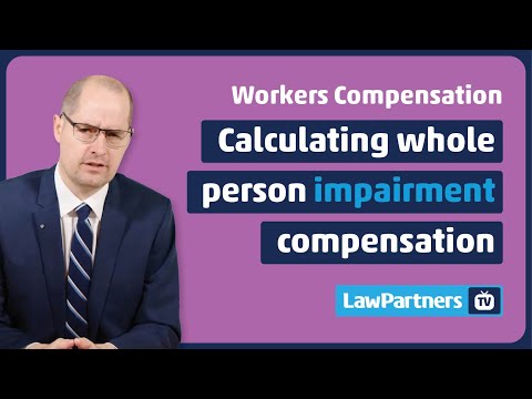 Whole person impairment compensation calculator | Law Partners