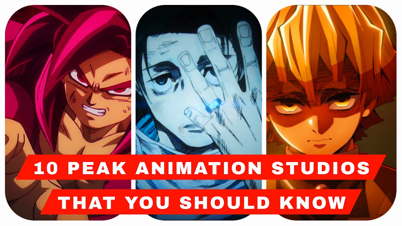 Top 10 Peak Animation Studio You Should Know 🔥 | Best Animation Studios Ever #anime #animestudio