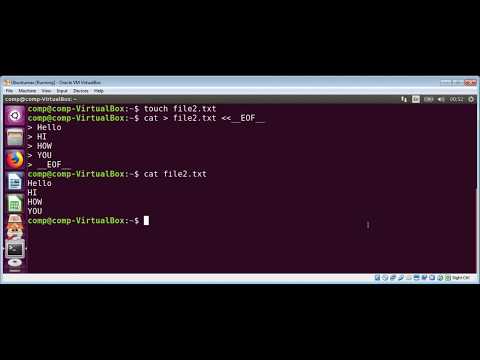 How To add multi line text to a file using cat command on Linux