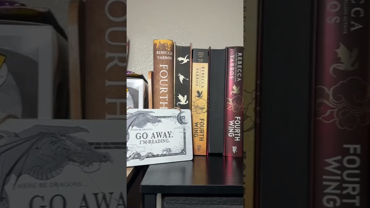 All my Fourth Wing books 😍 #fourthwing #fourthwingrebeccayarros #fourthwingbook #bookish #booklover