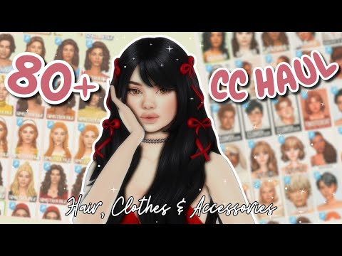 SIMS 4 : CC HAUL (HAIR, CLOTHES & ACCESSORIES) + CC LINKS in Description ✨
