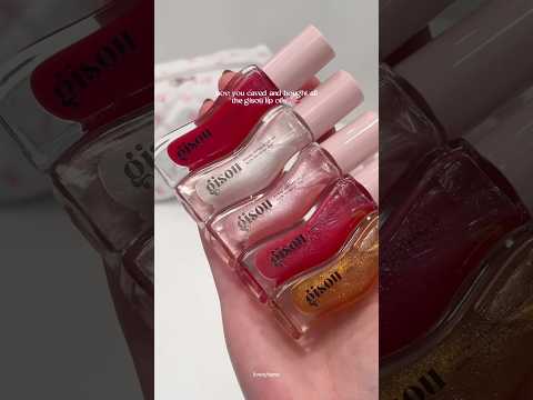 swatching all gisou lip oils 🎀🤍💕 #gisou#gisouhive#lipoil #makeup#beauty #cosmetics#lipgloss
