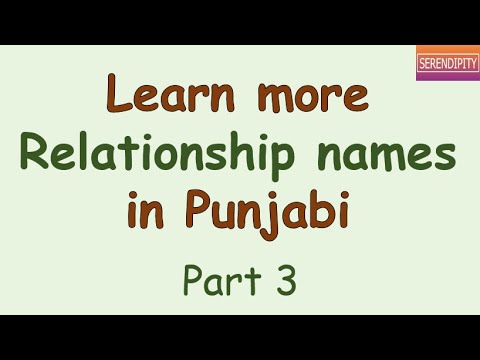 Learn Punjabi, more Relationship names (part 3)