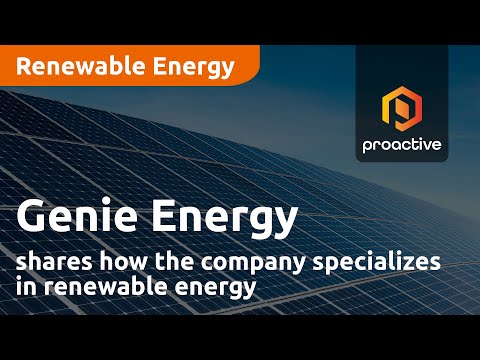 Genie Energy shares how the company specializes in renewable energy