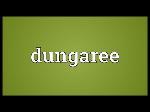 Dungaree Meaning
