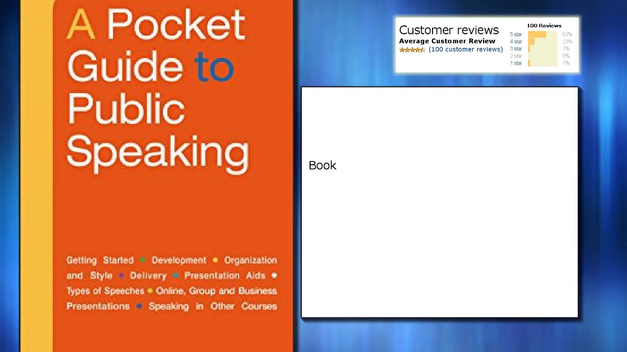 A Pocket Guide to Public Speaking