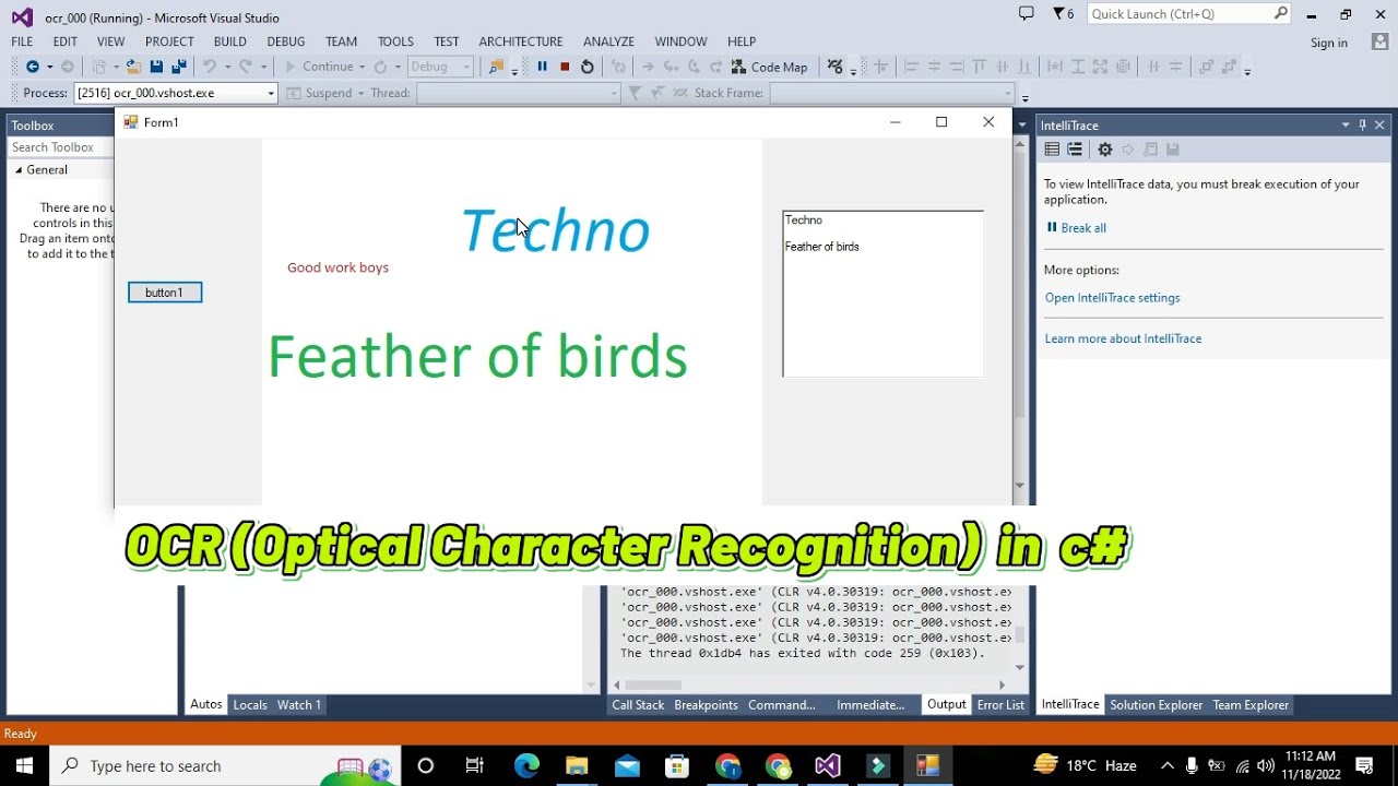 how to use OCR in c# | Optical Character Recognition in c#.net | ocr in visual studio