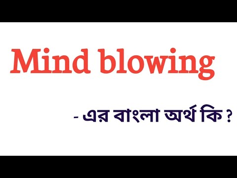 Mind blowing meaning in bengali || Mind blowing এর বাংলা অর্থ কি || English to bengali meaning